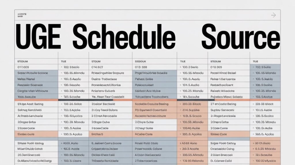 UGE Schedule Source Guide: Features, Mobile App & Swap Board Explained